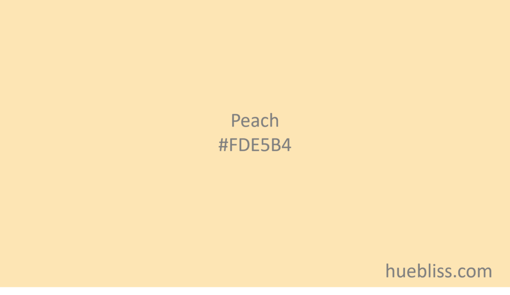 Peach Color Code Peach Color Code