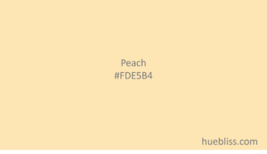 Peach Color Code