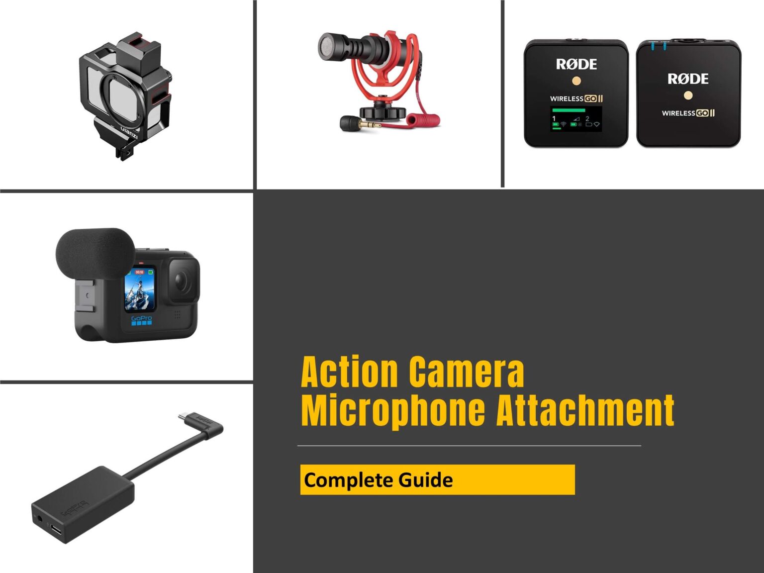 Action Camera Microphone Attachment